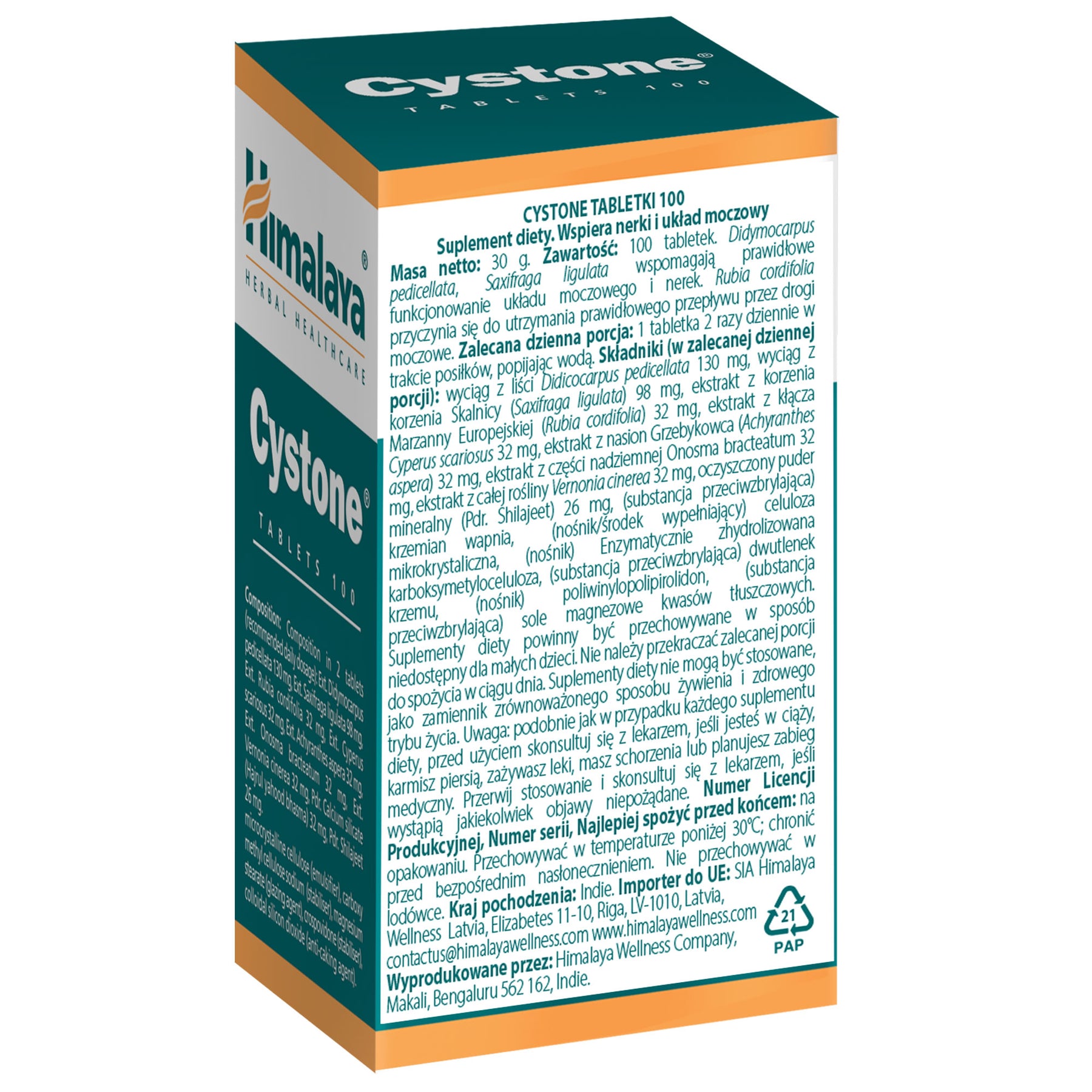 Himalaya Cystone Tablets - Natural Remedy for Kidney Stone – Himalaya ...