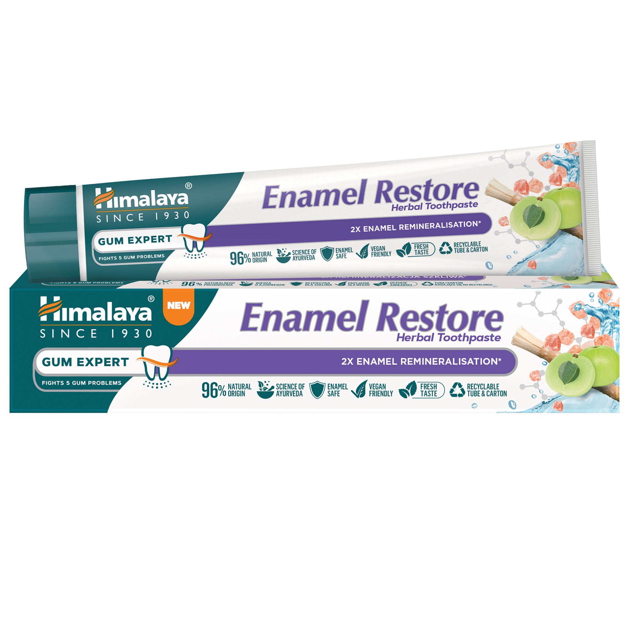 Himalaya Gum Expert Enamel Restore Ziołowa pasta do zębów - 75 ml ...